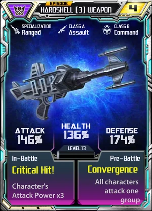 Hardshell (3) Weapon | Transformers Legends Wiki | Fandom