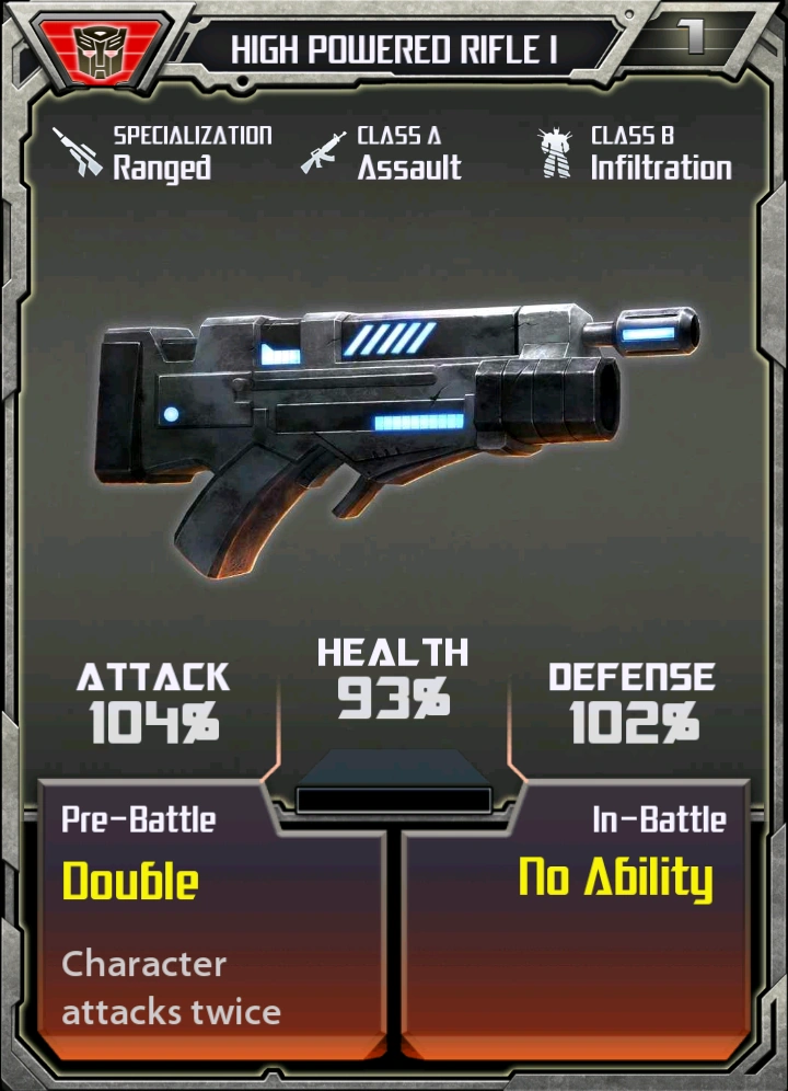 High Powered Rifle I | Transformers Legends Wiki | Fandom