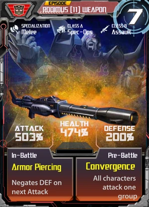 Rodimus (11) Weapon | Transformers Legends Wiki | Fandom