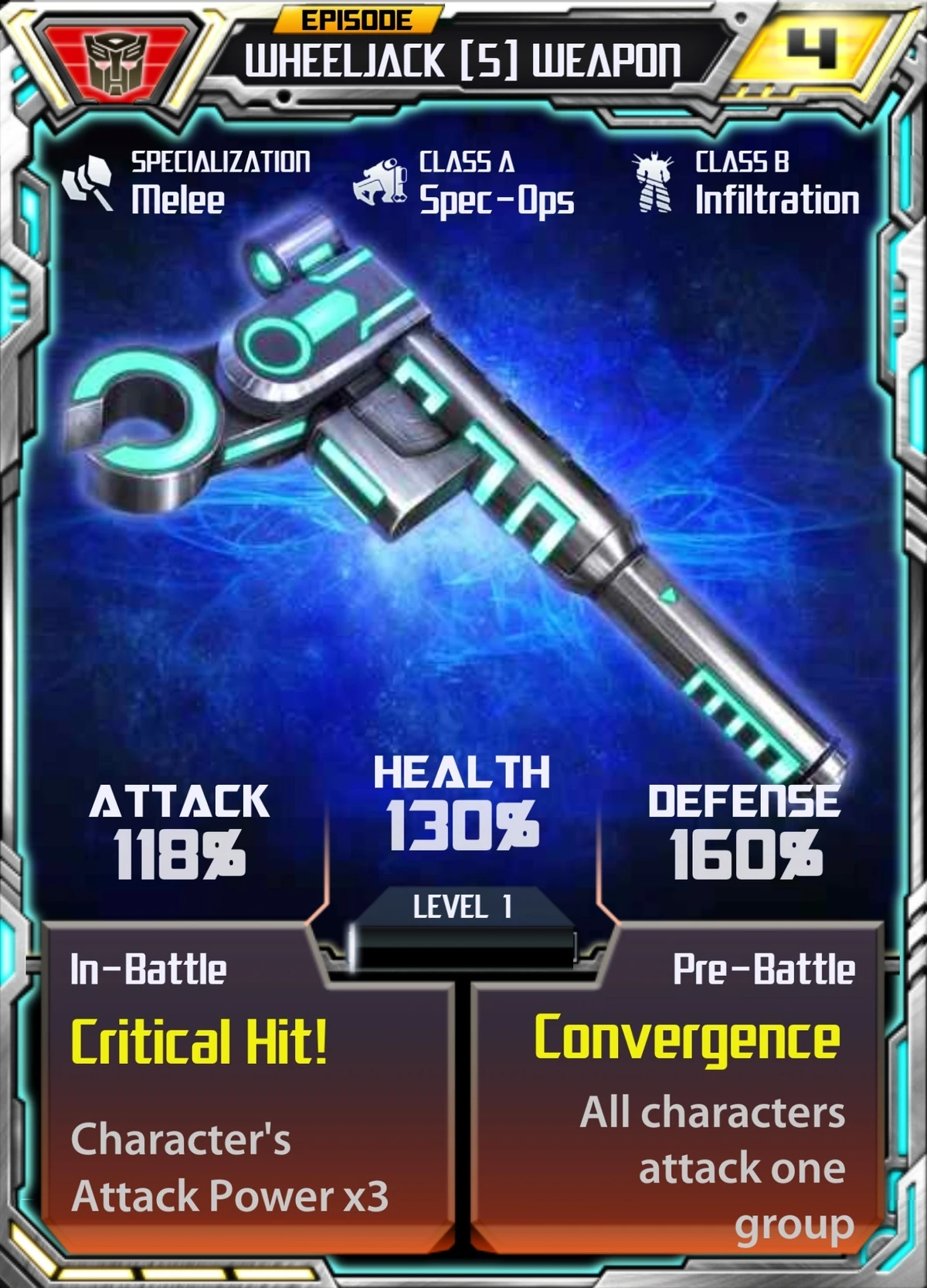 Wheeljack (5) Weapon | Transformers Legends Wiki | Fandom