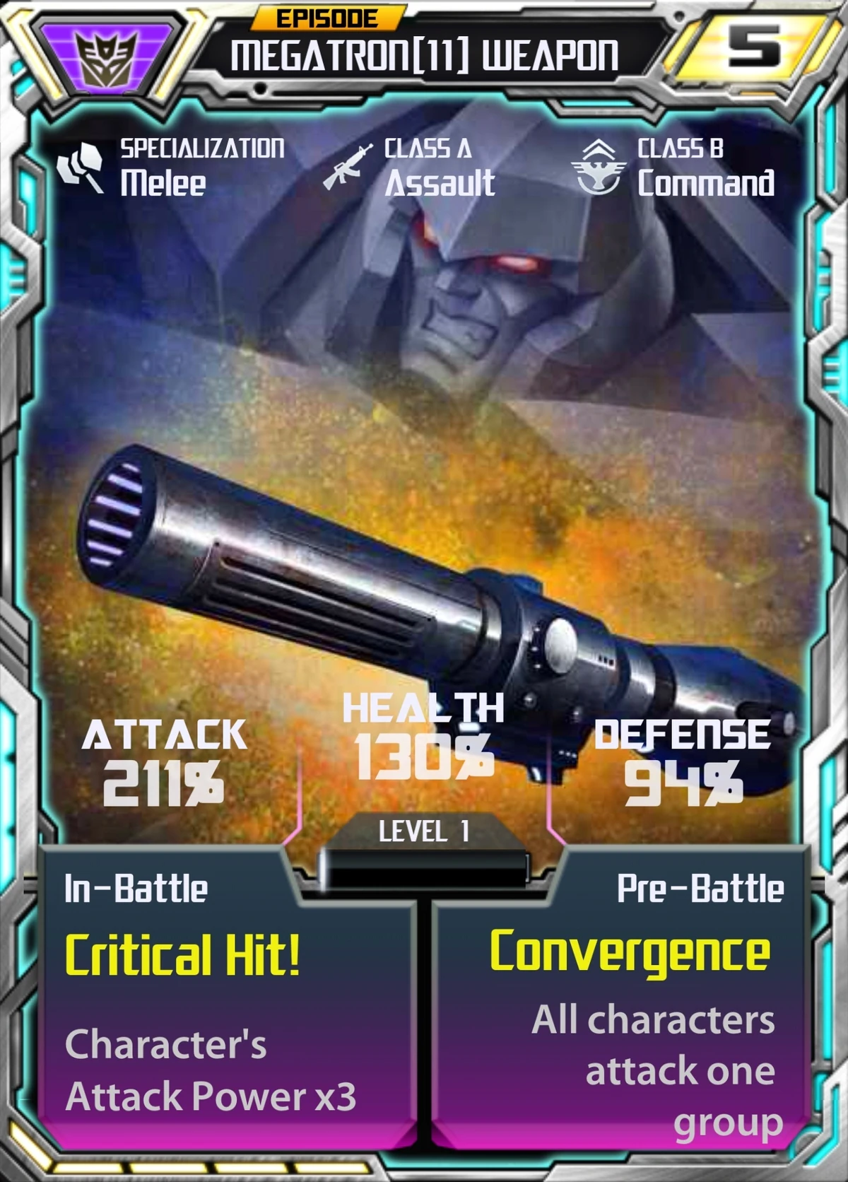 Megatron (11) Weapon | Transformers Legends Wiki | Fandom