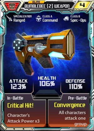 Bumblebee (2) Weapon | Transformers Legends Wiki | Fandom