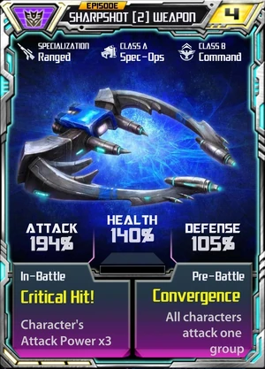 Sharpshot (2) Weapon | Transformers Legends Wiki | Fandom