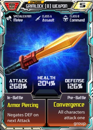 Grimlock (8) Weapon | Transformers Legends Wiki | Fandom