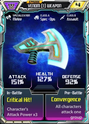 Venom (1) Weapon | Transformers Legends Wiki | Fandom