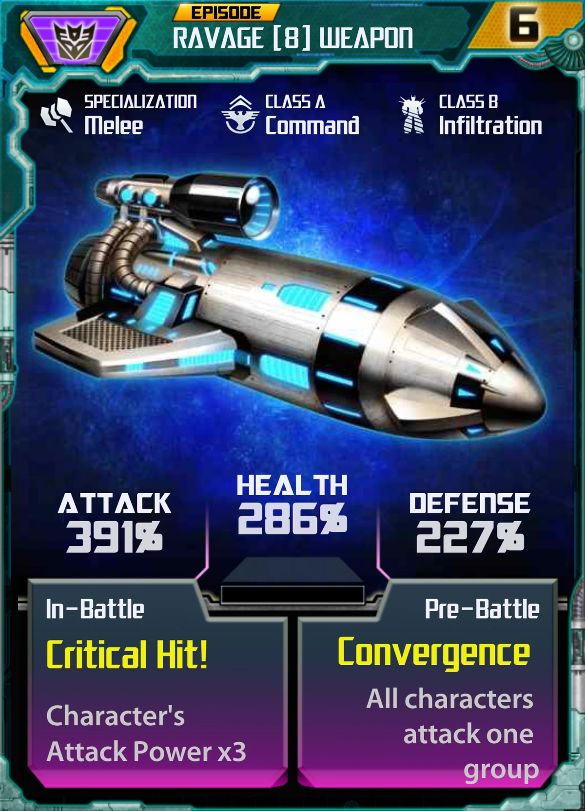 Ravage (8) Weapon | Transformers Legends Wiki | Fandom