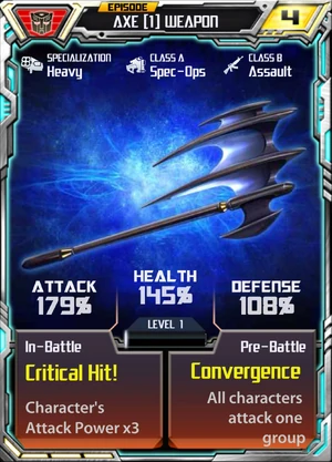 Axe (1) Weapon | Transformers Legends Wiki | Fandom