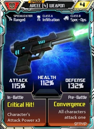 Arcee (4) Weapon | Transformers Legends Wiki | Fandom