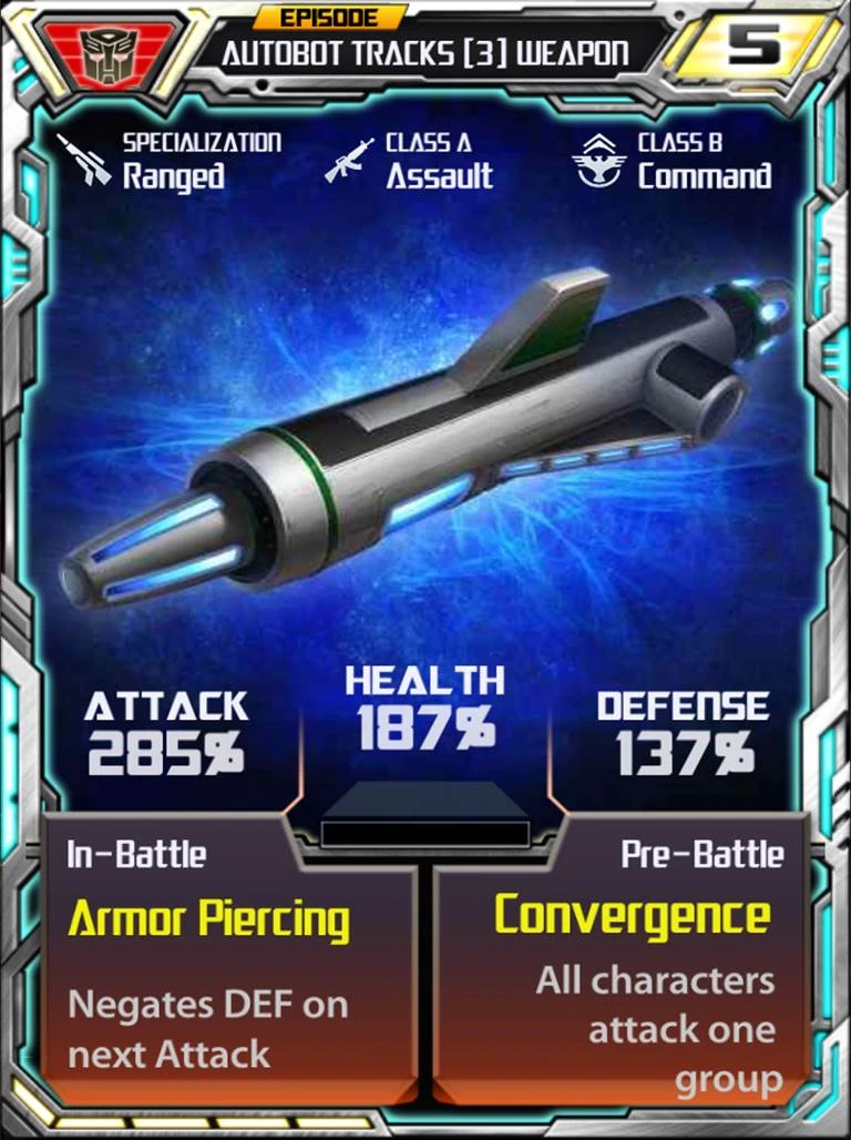 Autobot Tracks (3) Weapon | Transformers Legends Wiki | Fandom
