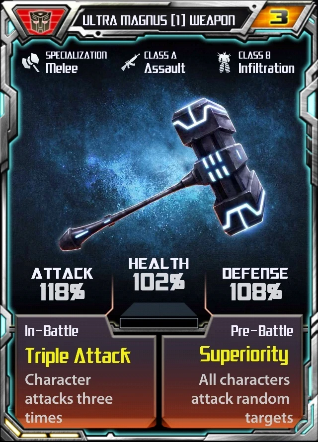 Ultra Magnus (1) Weapon | Transformers Legends Wiki | Fandom