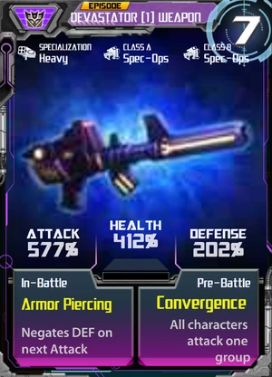 Devastator (1) Weapon | Transformers Legends Wiki | Fandom