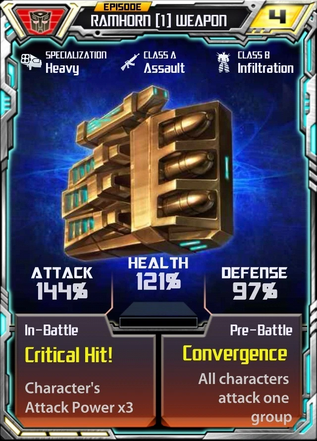 Ramhorn (1) Weapon | Transformers Legends Wiki | Fandom