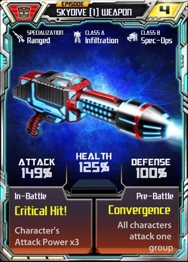 Skydive (1) Weapon | Transformers Legends Wiki | Fandom