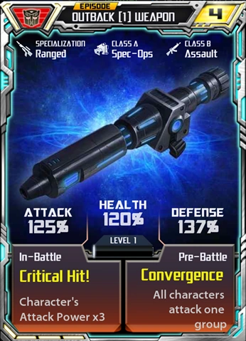 Outback (1) Weapon | Transformers Legends Wiki | Fandom
