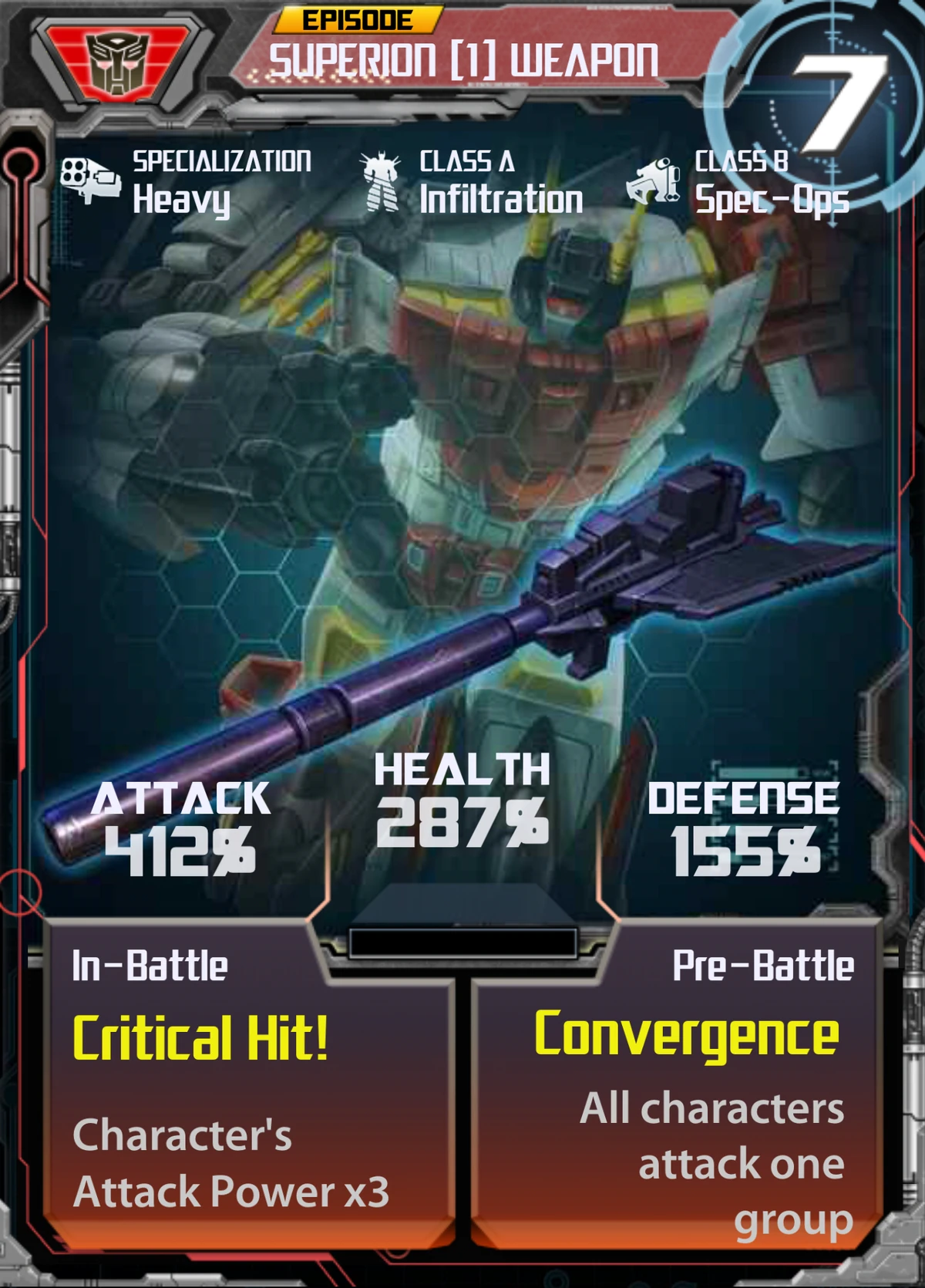 Superion (1) Weapon | Transformers Legends Wiki | Fandom