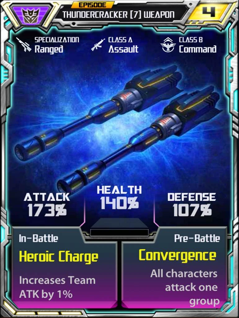 Thundercracker (7) Weapon | Transformers Legends Wiki | Fandom