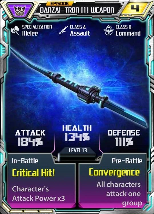 Banzai-Tron (1) Weapon | Transformers Legends Wiki | Fandom