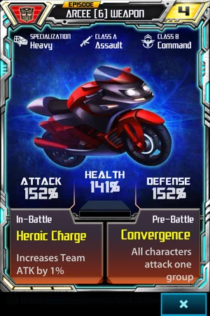 Arcee (6) Weapon | Transformers Legends Wiki | Fandom