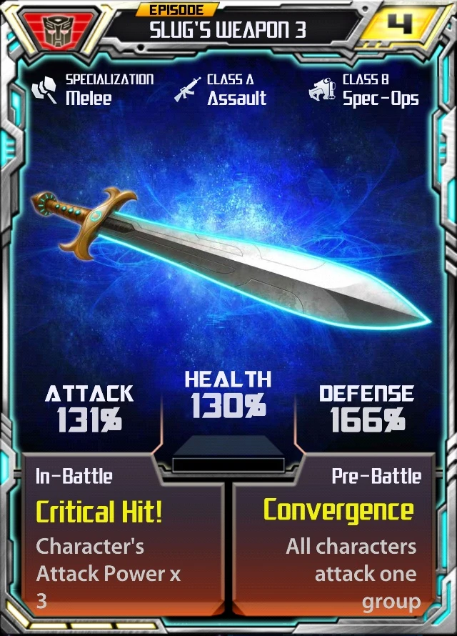 Slug (3) Weapon | Transformers Legends Wiki | Fandom