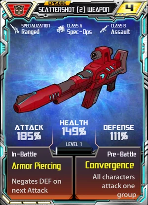 Scattershot (2) Weapon | Transformers Legends Wiki | Fandom