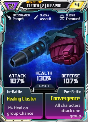 Clench (2) Weapon | Transformers Legends Wiki | Fandom