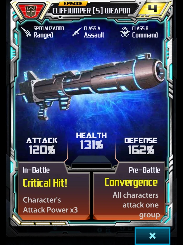 Cliffjumper (5) Weapon | Transformers Legends Wiki | Fandom