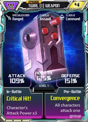 Twirl (1) Weapon | Transformers Legends Wiki | Fandom