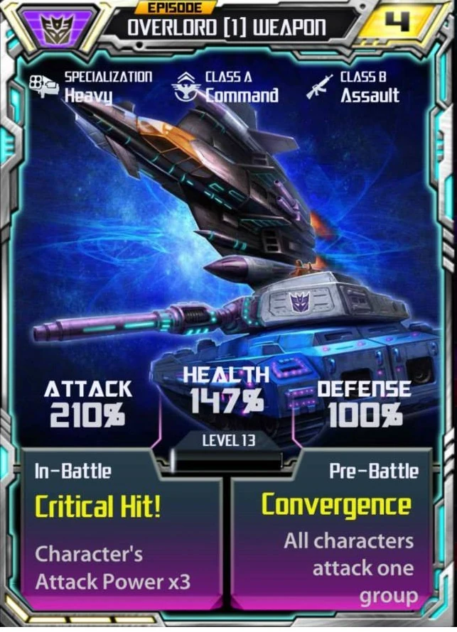 Overlord (1) Weapon | Transformers Legends Wiki | Fandom
