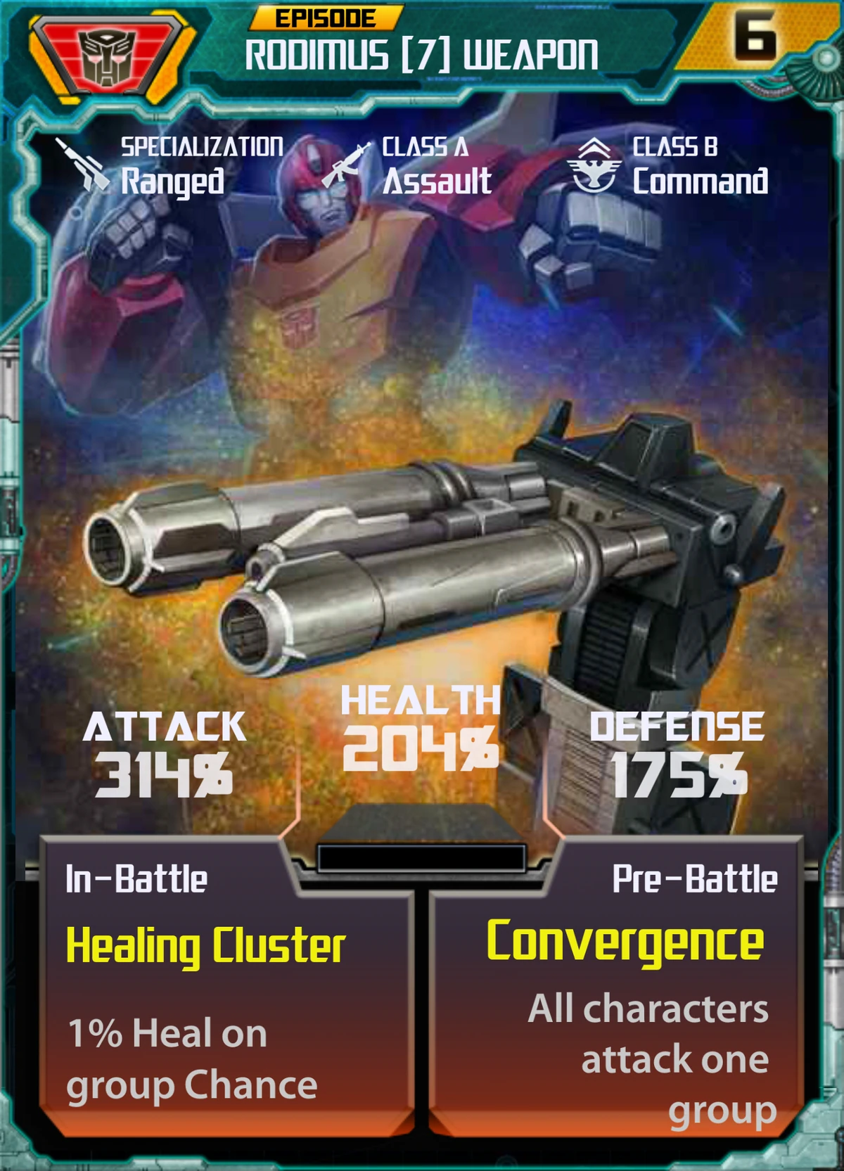 Rodimus (7) Weapon | Transformers Legends Wiki | Fandom