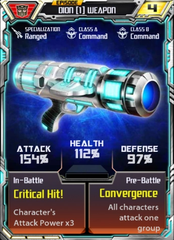Dion (1) Weapon | Transformers Legends Wiki | Fandom