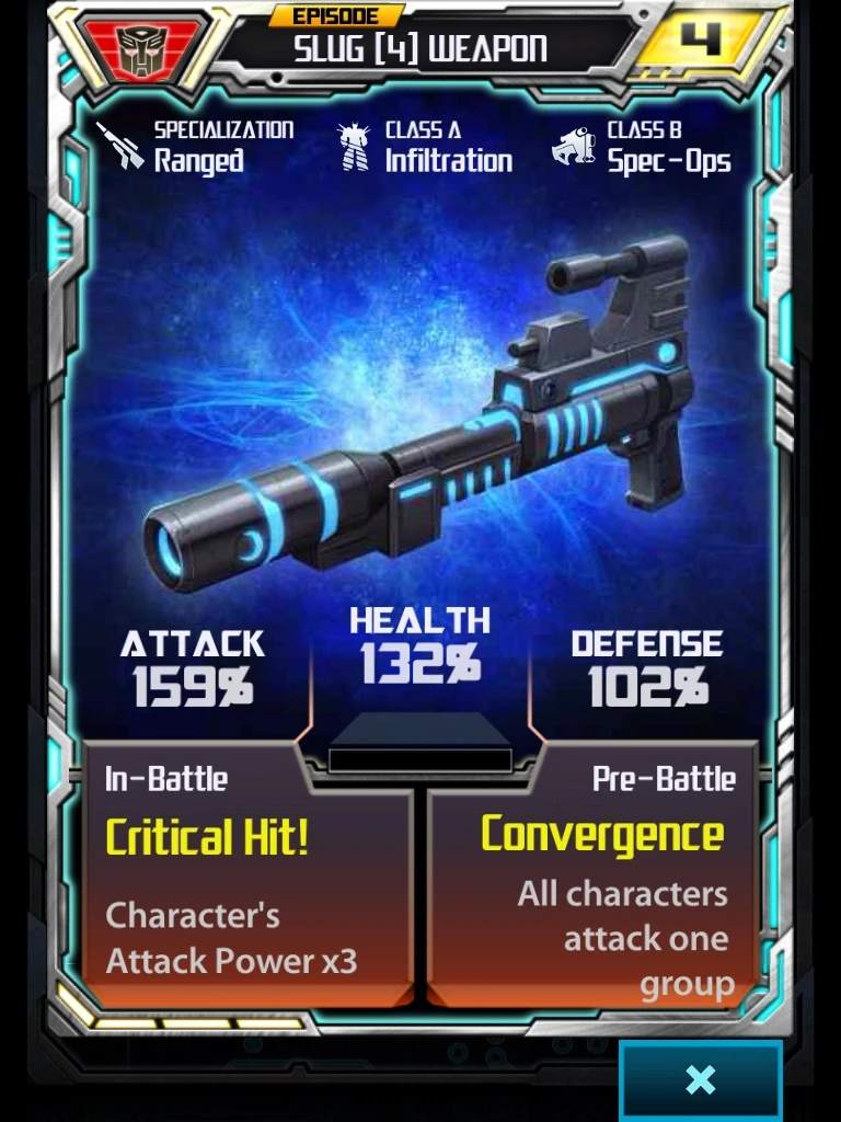 Slug (4) Weapon | Transformers Legends Wiki | Fandom