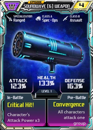 Soundwave (6) Weapon | Transformers Legends Wiki | Fandom