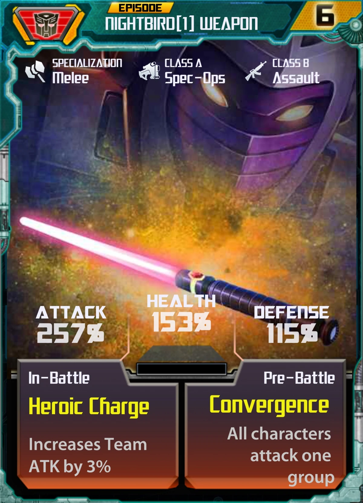 Nightbird (1) Weapon | Transformers Legends Wiki | Fandom