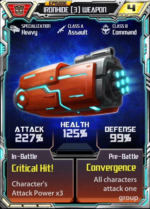 Ironhide (3) Weapon | Transformers Legends Wiki | Fandom