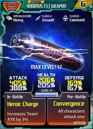 Rodimus (5) Weapon | Transformers Legends Wiki | Fandom