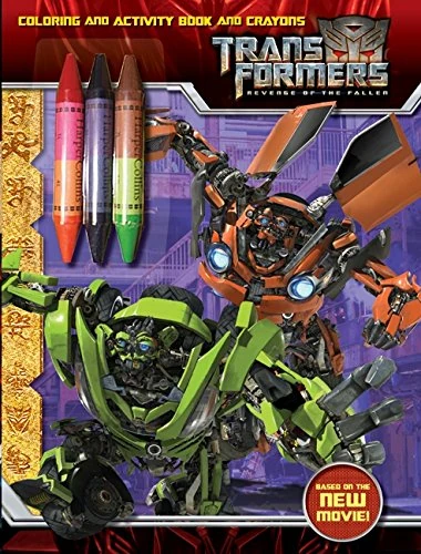 Revenge of the Fallen Coloring and Activity Book and Crayons ...
