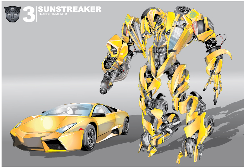 Yellow lamborghini transformer store