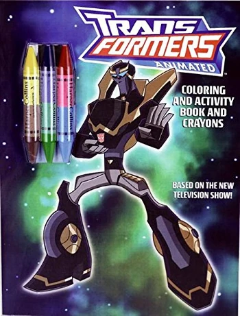 Transformers Animated Coloring and Activity Book and Crayons ...