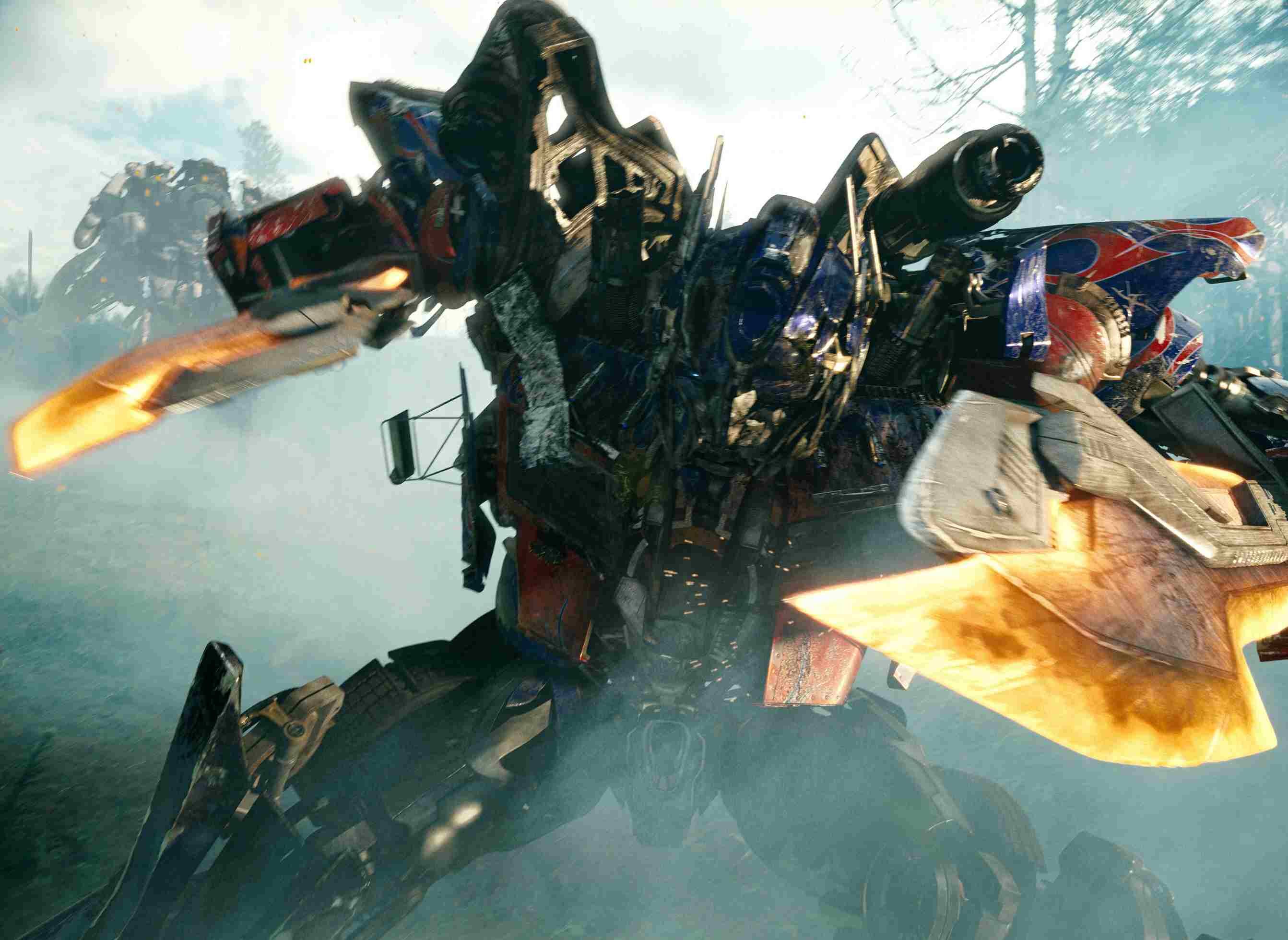 Transformers 2 Megatron Vs Optimus Prime Forest Fight