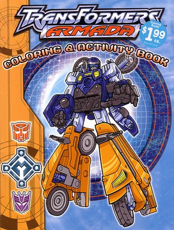 transformers armada coloring book