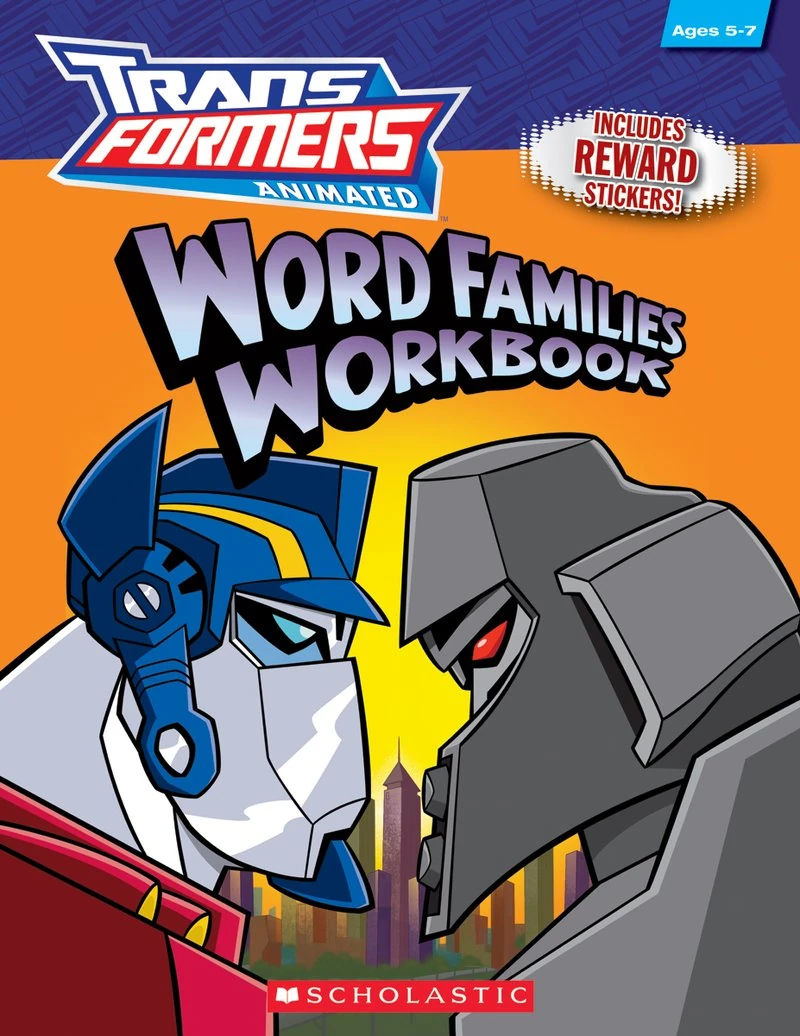 Transformers: Essential Skills Workbook 7 Word Families | Transformers ...