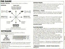 The Transformers (Commodore 64) | Teletraan I: The Transformers Wiki ...