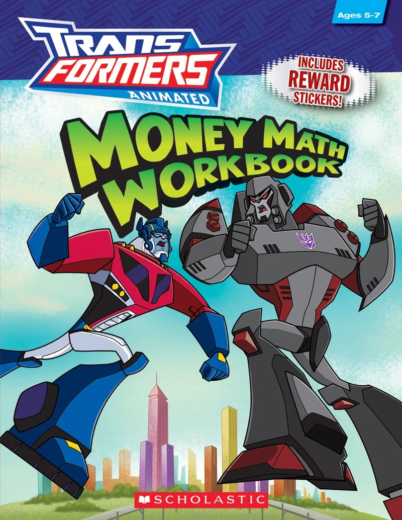Transformers: Essential Skills Workbook 4 Money Math | Transformers ...