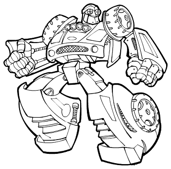 rescue bot coloring page