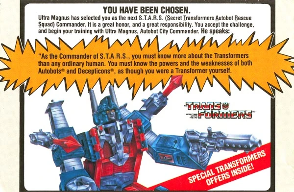 Pack-in flyer | Teletraan I: The Transformers Wiki | Fandom