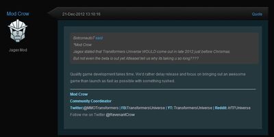 Delay In Game Production | Transformers Universe Wiki | Fandom