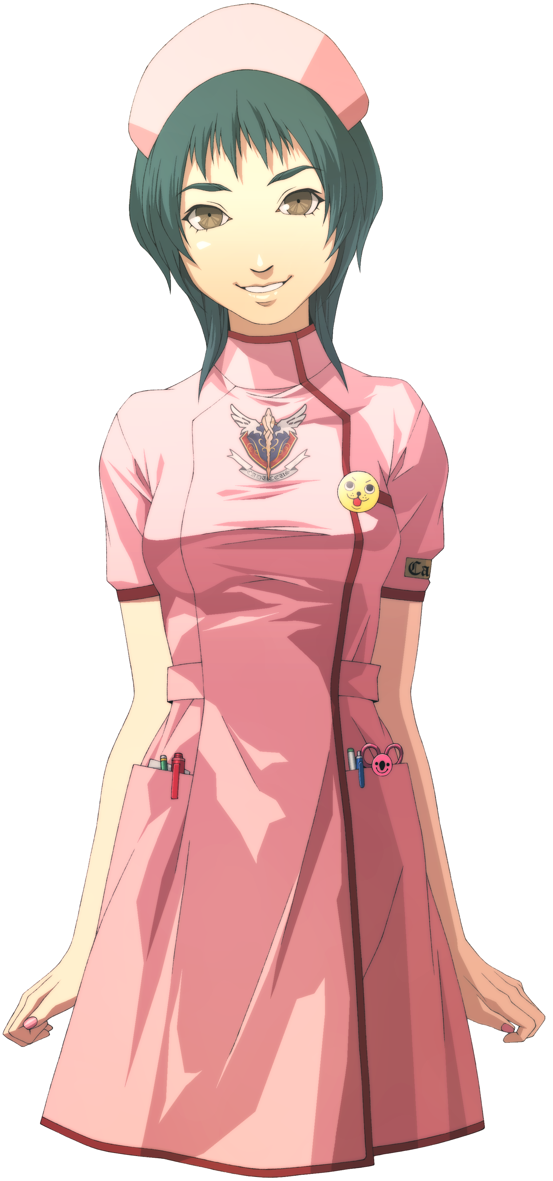 Safebooru - 1girl absurdres brown eyes chou shittou caduceus cropped ...