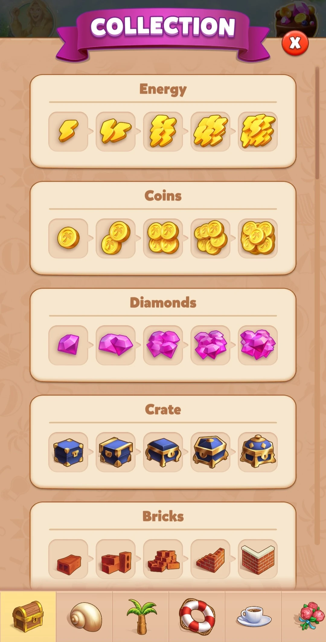 Collection | Travel Town (Mobile Game) Wiki | Fandom