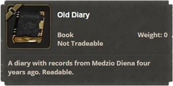 Old Diary - Saviorpedia