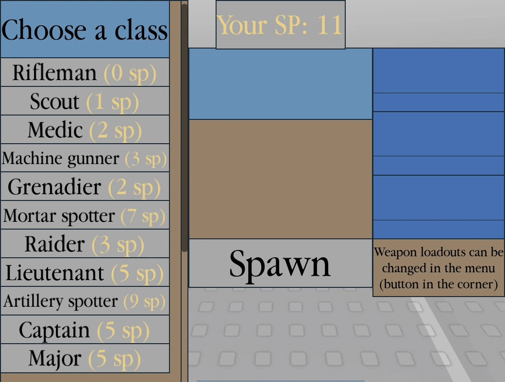 Menus | Trench Warfare Wiki | Fandom